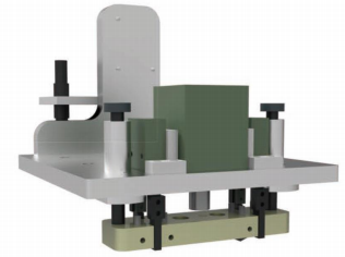 Fixture System Injection Robot Arm White And Blue