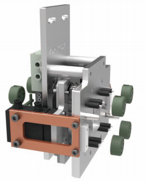 Fixture System Injection Robot Arm White And Blue