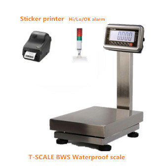 BWS-3040-AL 60kg / 5g Waterproof IP67 Stainless Steel bench platform ...